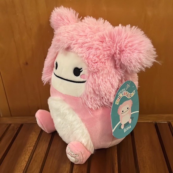 Squishmallows | Toys | Nwt 7 Brina The Big Foot Squishmallow Pink Yeti ...